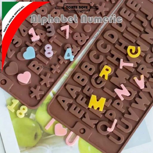Jual [COD] Cetakan silikon huruf angka ABC 123 fondant ALPHABET NUMERIC ...