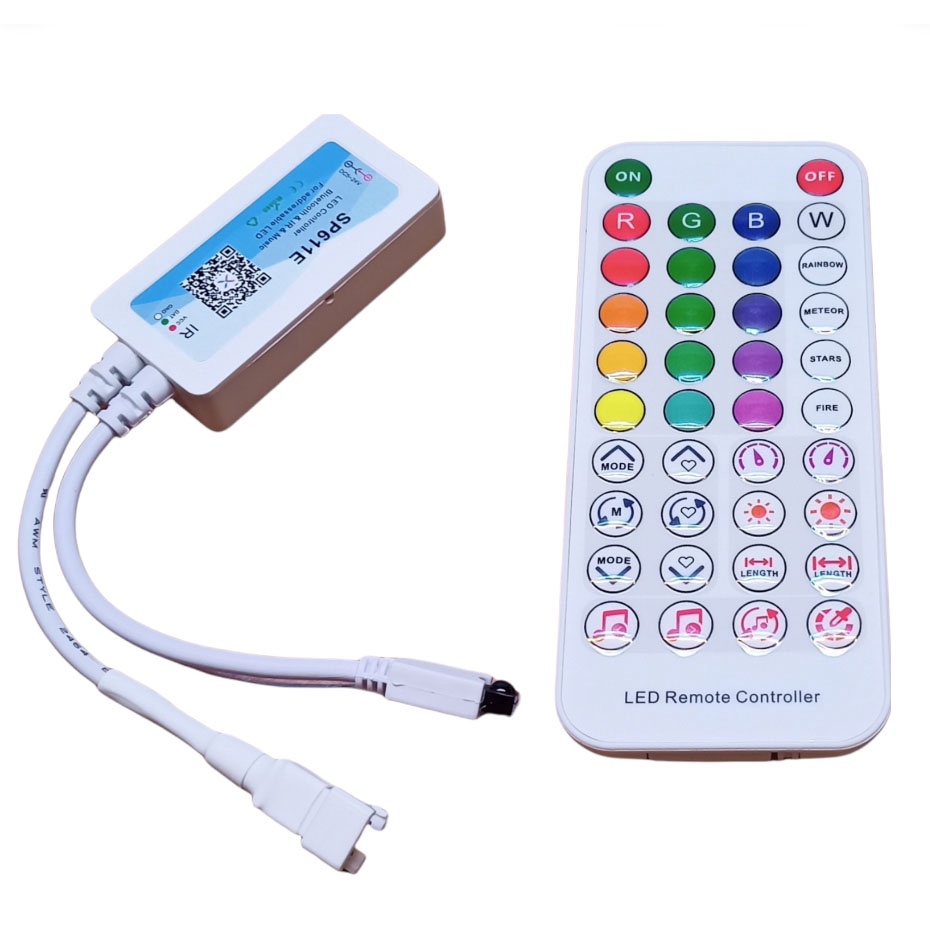 Jual Controller led SP611e, remote bluetooth dan musik led WS2811 ...