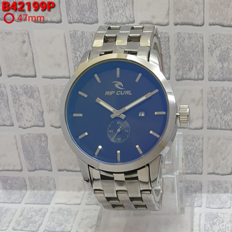 Jual JAM TANGAN PRIA RIP CURL DETROIT RANTAI STAINLESS DIAMETER 4,5 CM ...