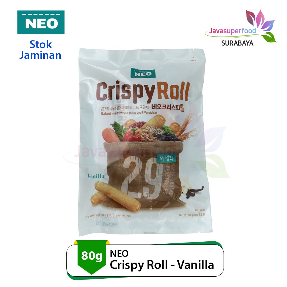Jual Neo Crispy Roll Vanilla 80gr - Korea Healthy Snack | Shopee Indonesia
