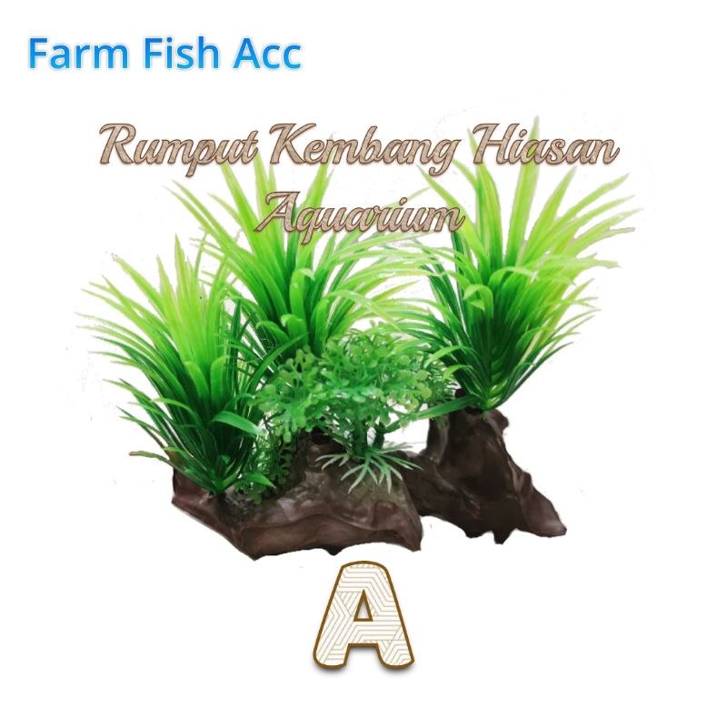 Jual KEMBANG BUNGA TIPE 22 RUMPUT HIASAN AKUARIUM KAYU PLASTIK UNIK ...
