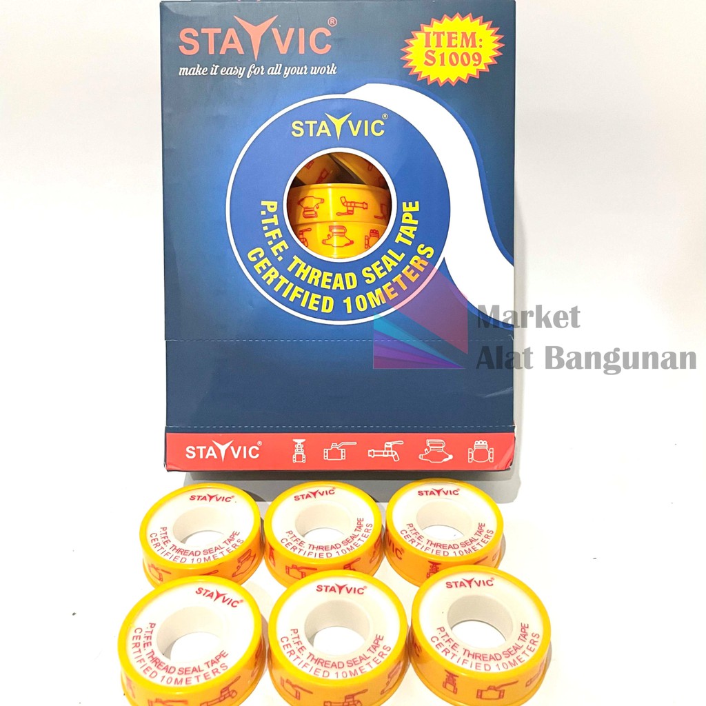 Jual Seal Tape / Sealtape / Siltip / Solatip Kran Keran Air 10 M ...