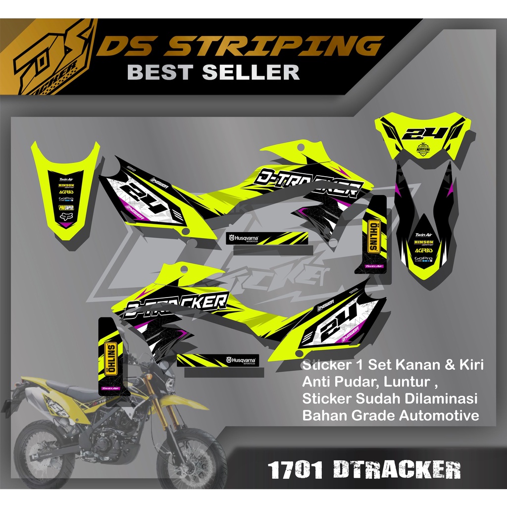 Jual 1701 Sticker Striping Motor DTRACKER 150 List Variasi Keren Desain ...