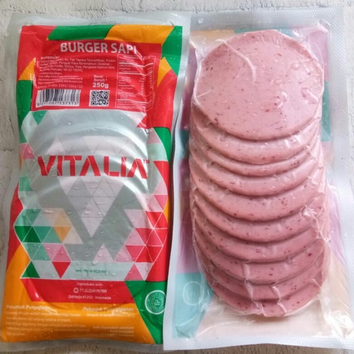 Jual VITALIA BURGER SAPI 250 GR ISI 10 | Shopee Indonesia
