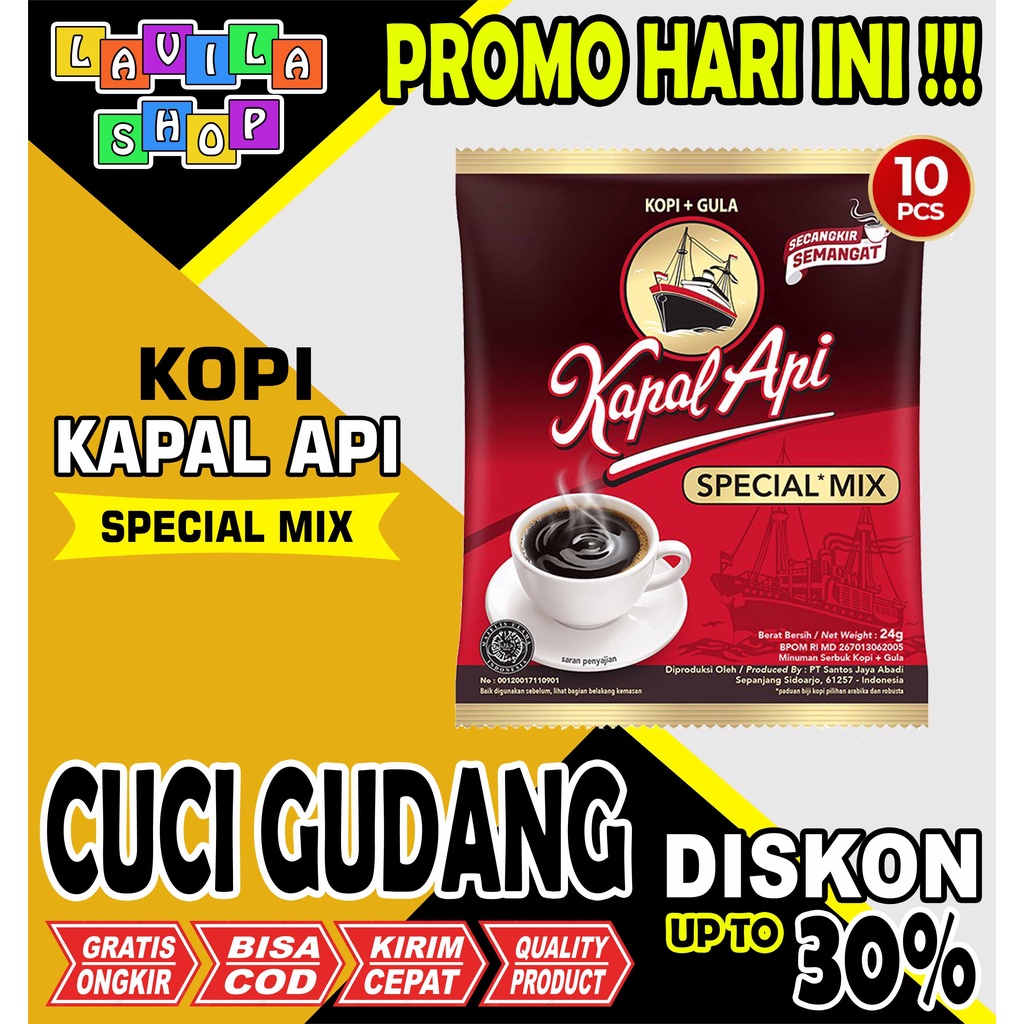 Jual Kopi Kapal Api Spesial Mix 24g Kopi Renceng | Shopee Indonesia