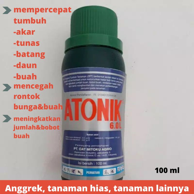 Jual Atonik ori 6.0L 100 ml zat pengatur tumbuh tanaman | Shopee Indonesia