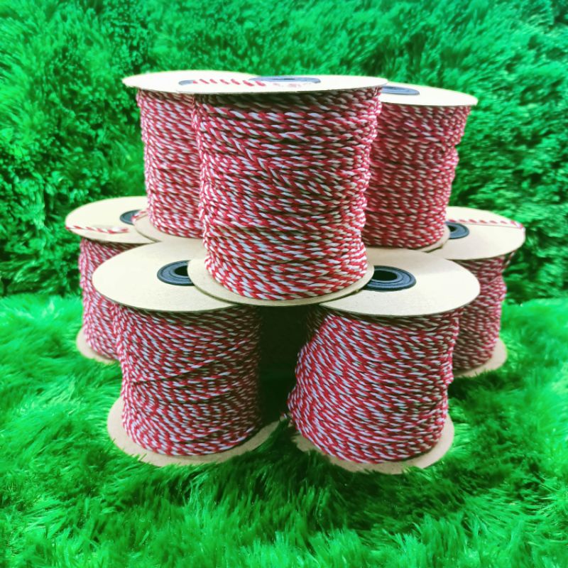 Jual tali box merah putih -/+2mm (100 meter / roll) | Shopee Indonesia