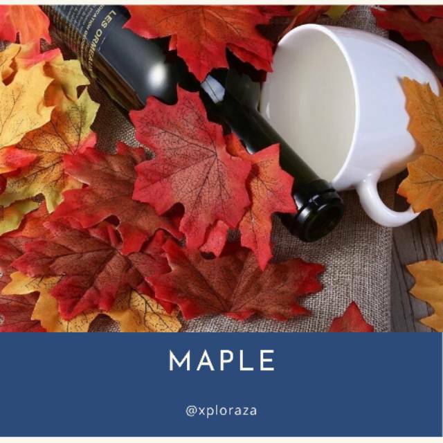 Jual (100 pcs) Daun Maple Artificial Daun Maple Hiasan | Shopee Indonesia