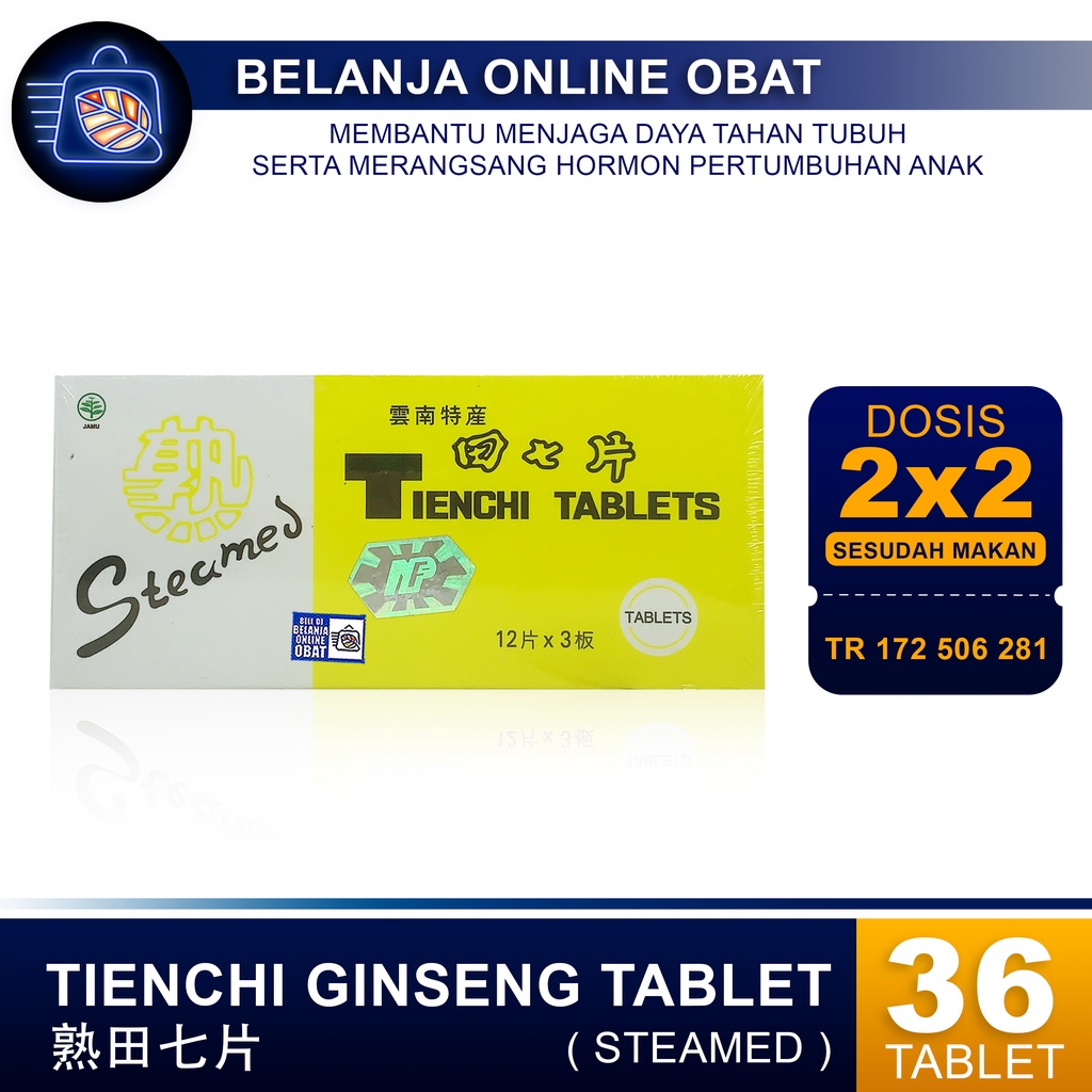 Jual Tienchi Tablets Steamed // Suplemen Peninggi Badan, melancarkan ...