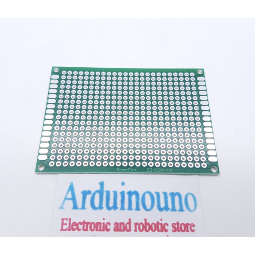 Jual PCB Dot Matrix lubang Double Layer Through Hole 5x7 cm FR4 ...