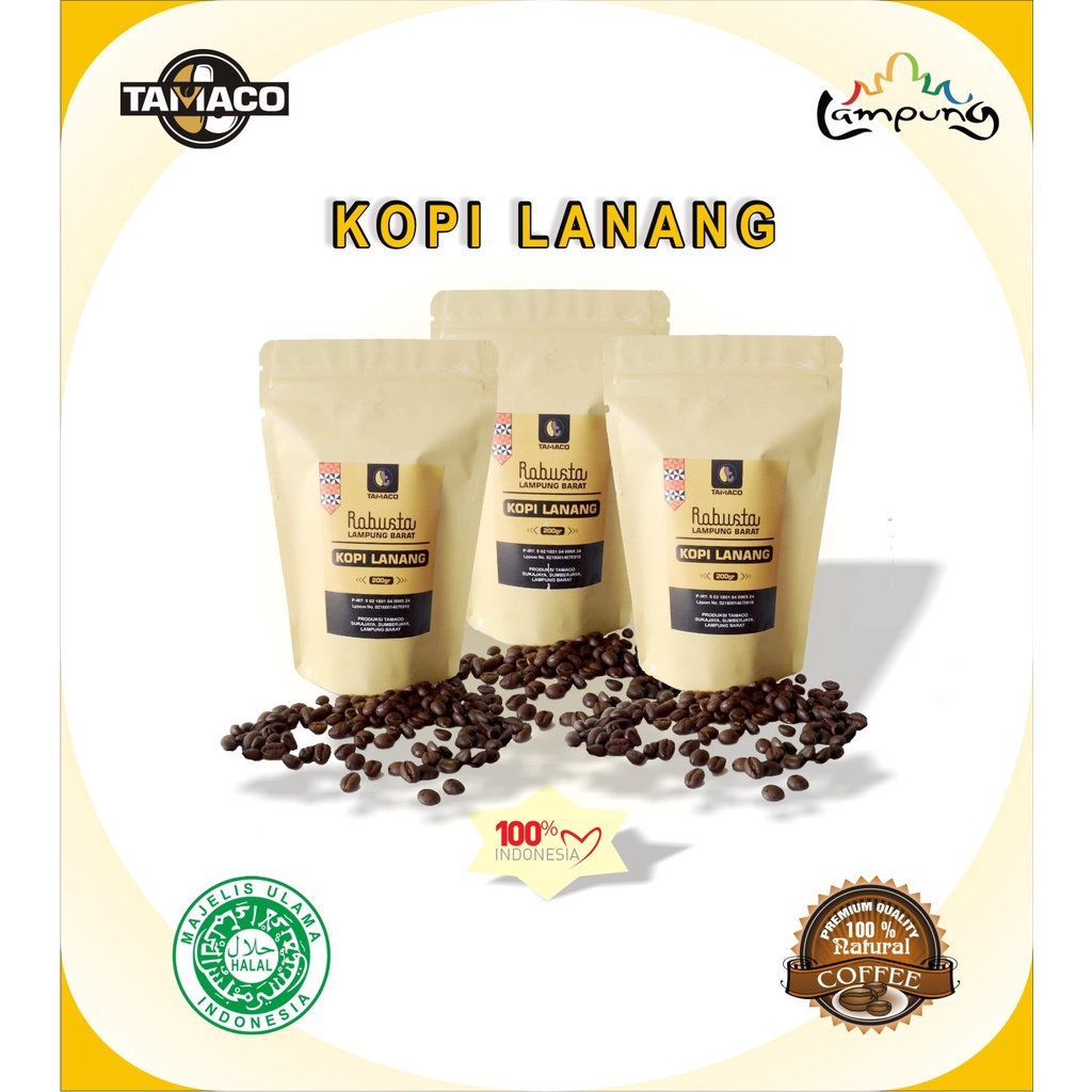 Jual KOPI LANANG - TAMACO ( 200gr ) | Shopee Indonesia