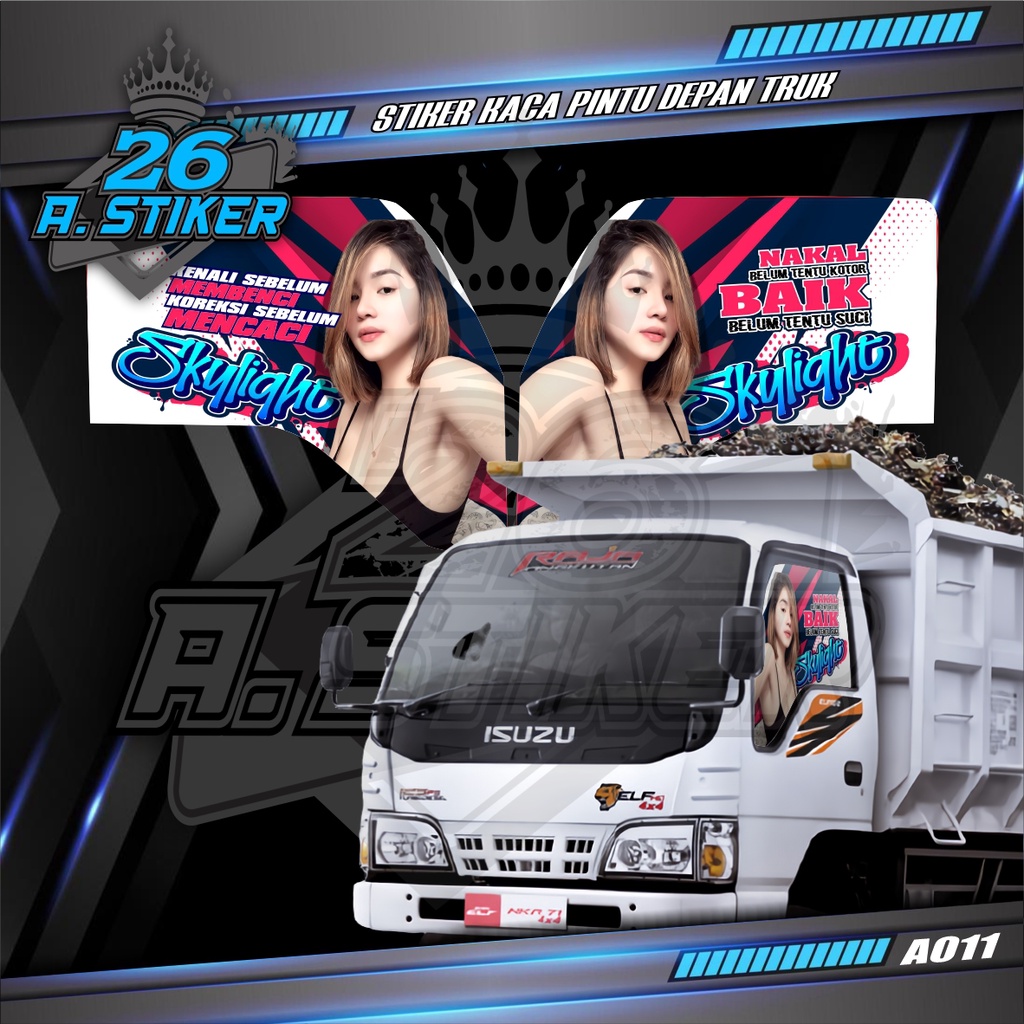 Jual Stiker Decal Kaca Pintu All Truck Canter, Ragasa, Umplung, Giga ...