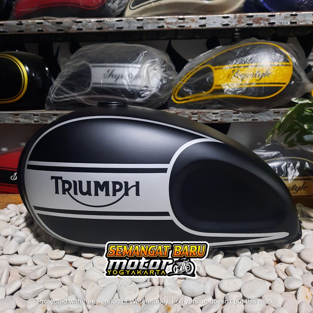 Jual TANGKI TRIUMPH PREMIUM POLOS custom MOTOR Megapro Primus MEGAPRO SCORPIO THUNDER TIGER TENK ...