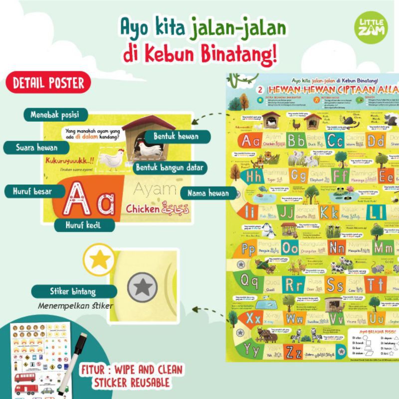 Jual LITTLE ZAM-POSTER GENERASI CINTA ILMU (GCI) | Shopee Indonesia