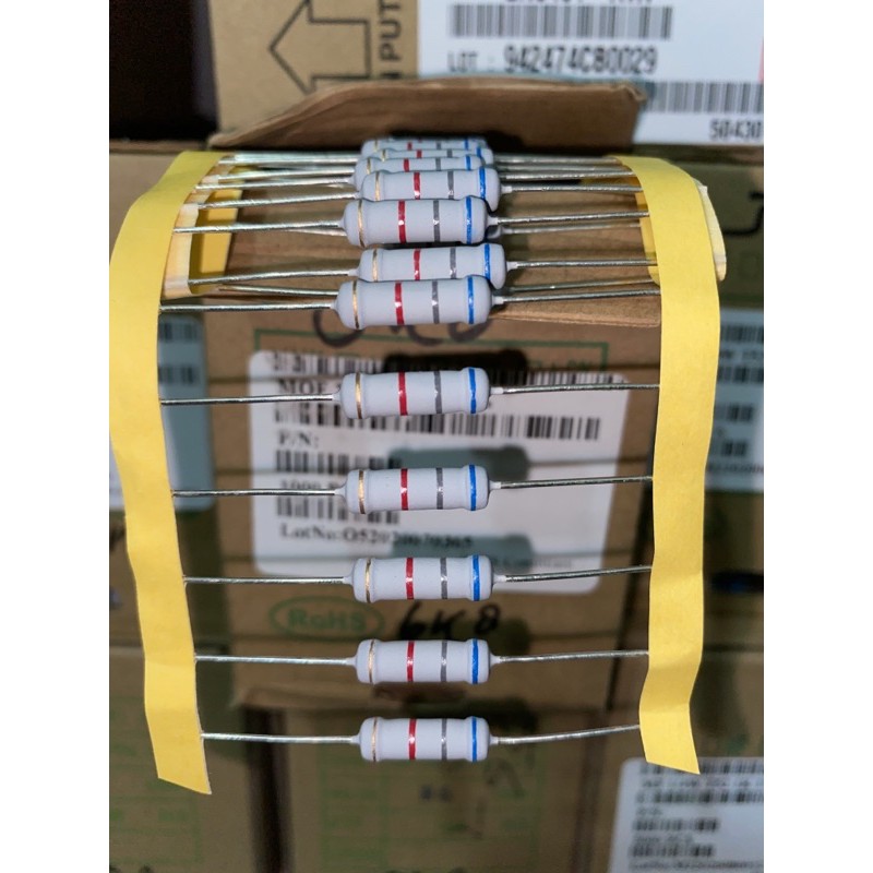 Jual resistor 6k8 2w Taiwan kaki tebal | Shopee Indonesia
