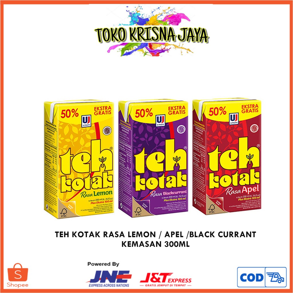 Jual TEH KOTAK ULTRA JAYA RASA LEMON / APEL / BLACKCURRANT / JASMINE ...