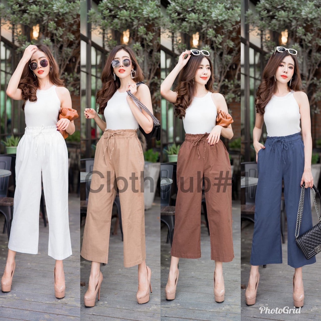 Jual CELANA LINEN KULOT 513 CLOTCHCLUB IMPORT BANGKOK | Shopee Indonesia