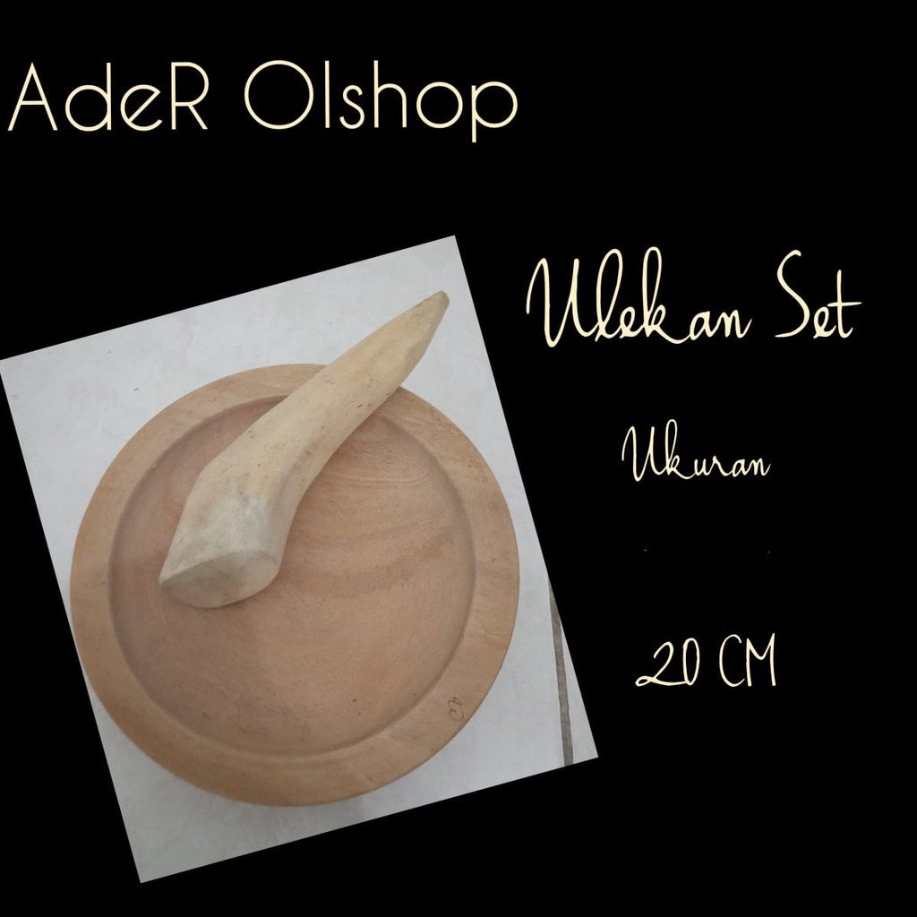 Jual [ADER] COBEK ULEKAN KAYU SET DIAMETER 20 CM/ COWET MUTU | Shopee ...