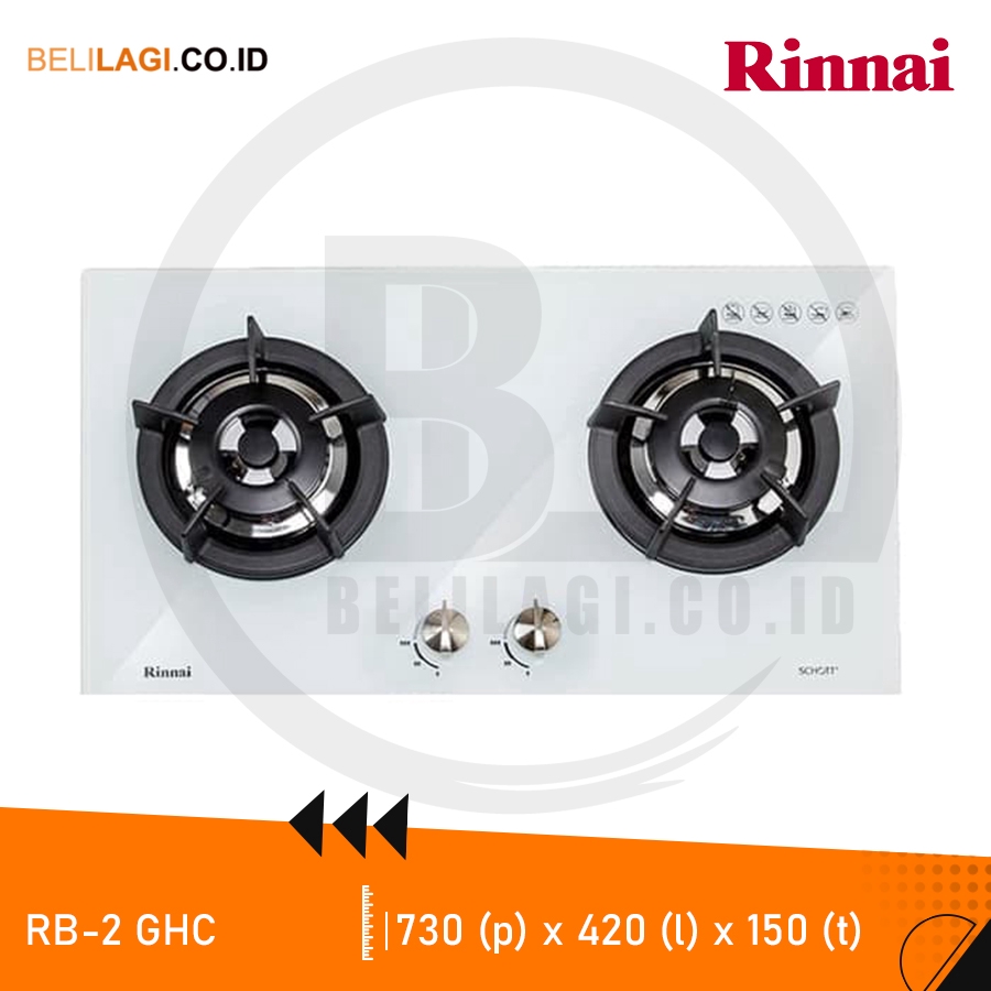 Jual Rinnai Kompor Tanam RB 2 GHC - Optical White | Shopee Indonesia