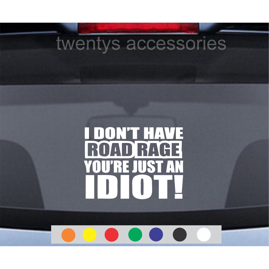 Jual stiker IDIOT sticker kaca mobil stiker cutting | Shopee Indonesia