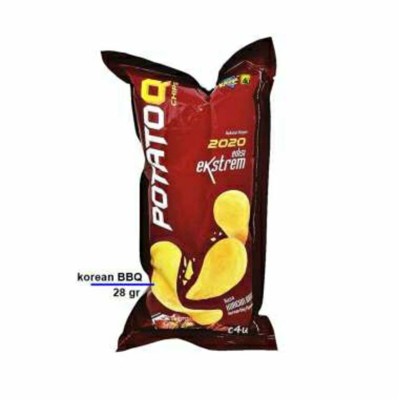 Jual Snack Potato Q Chips Korean Bbq Rumput Laut Cemilan Kiloan 225gr - RumputLaut 100g | Shopee ...