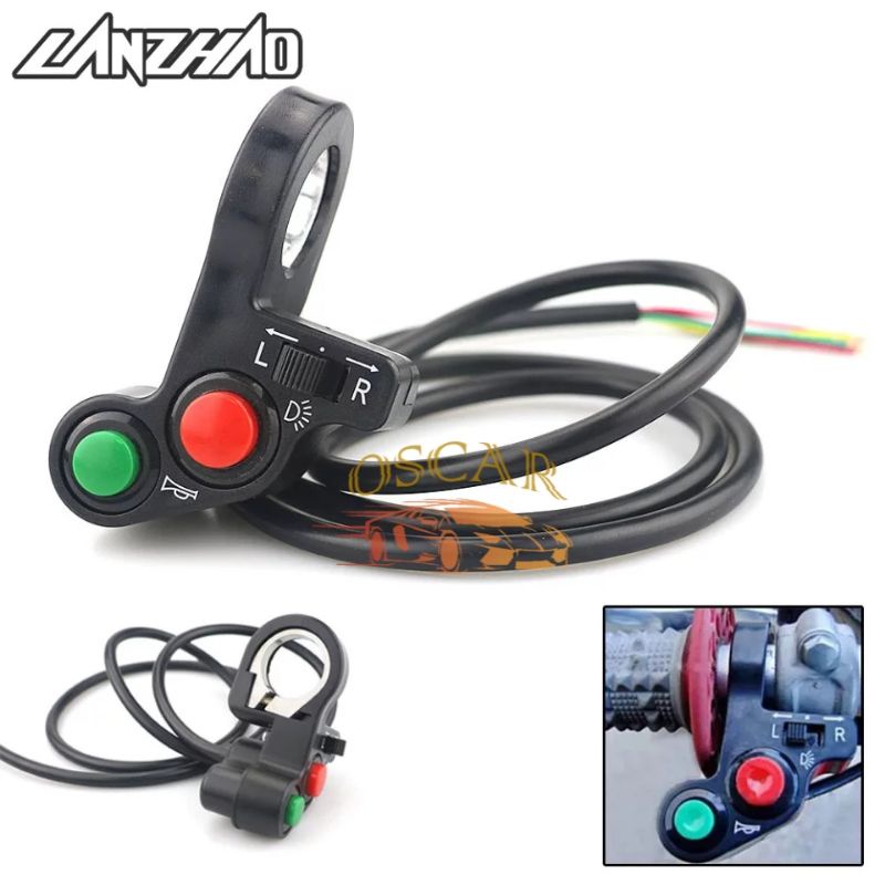 Jual Saklar Kiri Domino On Off Lampu Saklar Klakson Plus Tombol Sein ...