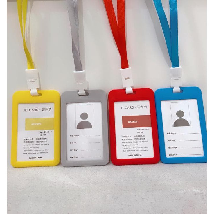 Jual Card Holder / Name Tag Colour / Kartu Casing ID Card / Tanda ...
