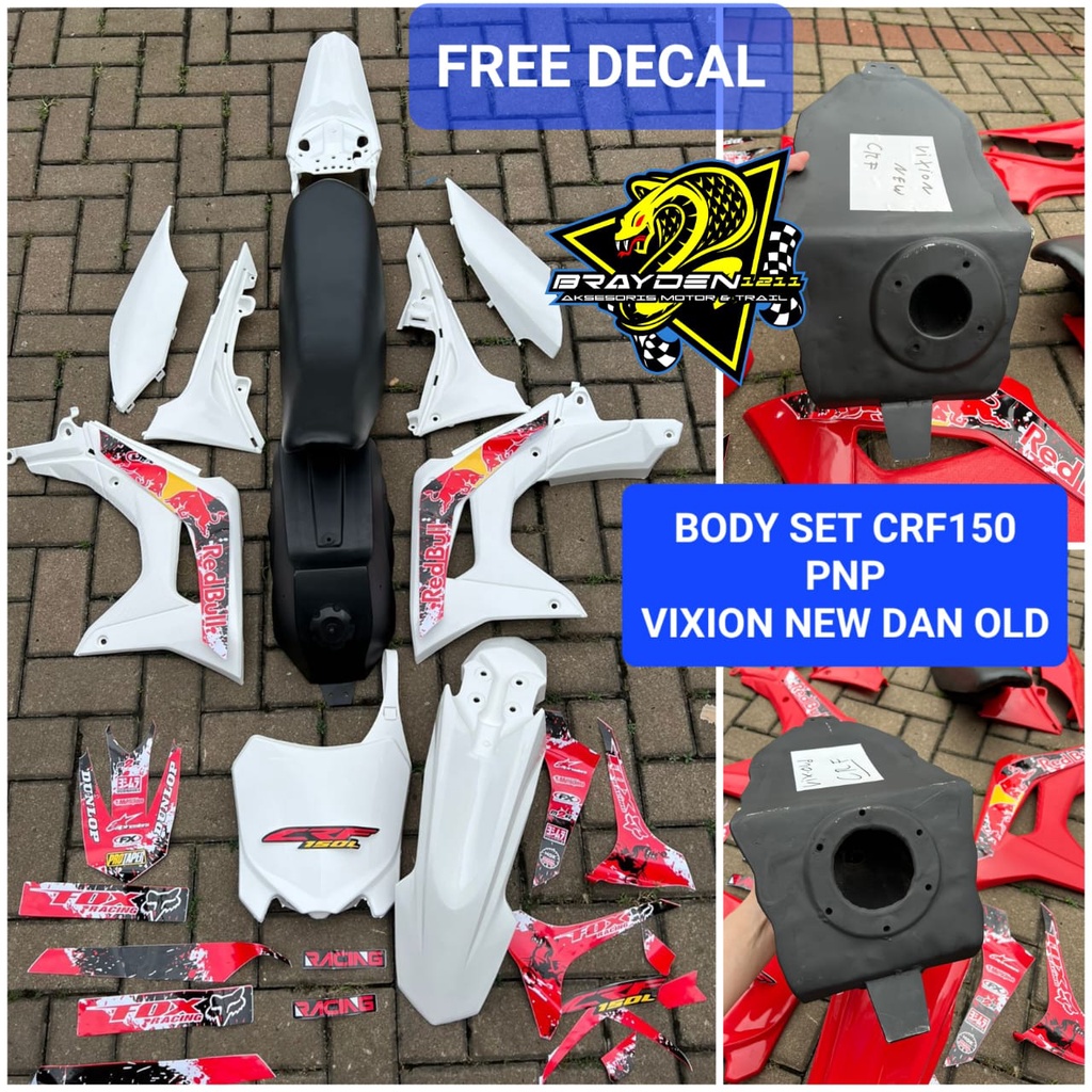 Jual bodyset trail crf150 pnp vixion new vixion old / body set trail ...