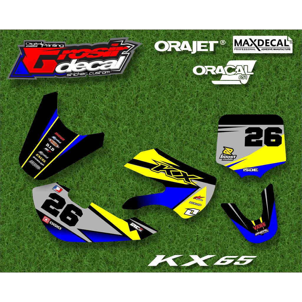 Jual Decal KX 65 Full Body Fullblok Free Custom Dekal KX 65 Full Body ...