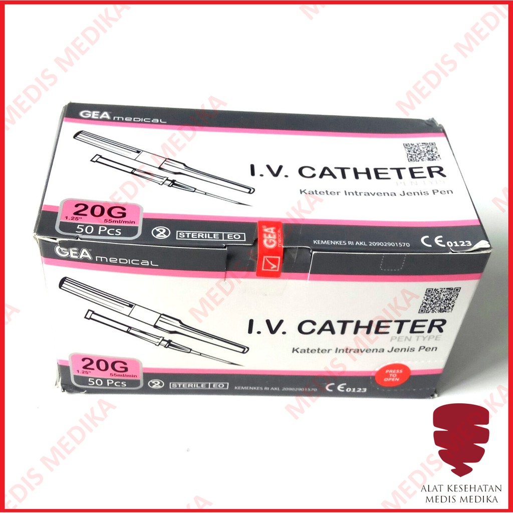 Jual IV Catheter 20G Surflo Infus Abbocath Pen Abocath I.V Cateter 20 G ...