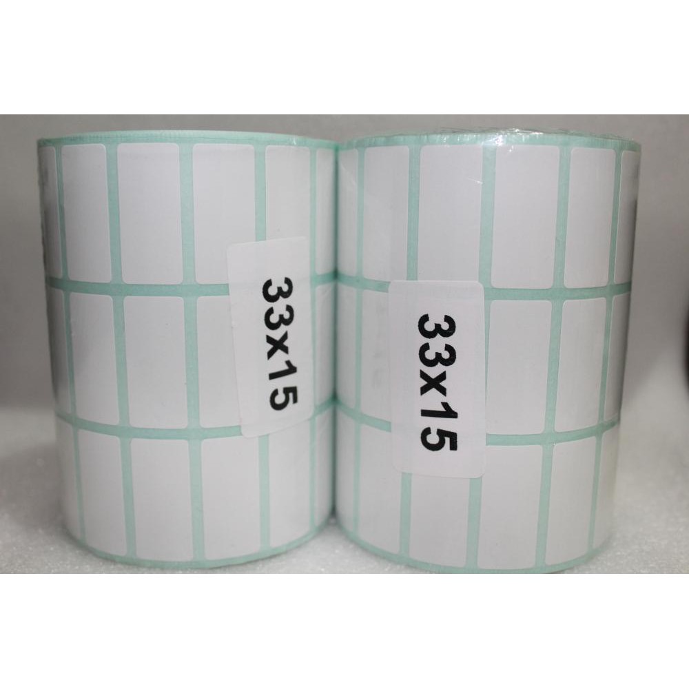 Jual LABEL BARCODE 33 X 15 - 3 LINE - KERTAS STICKER LABEL SEMICOATED ...
