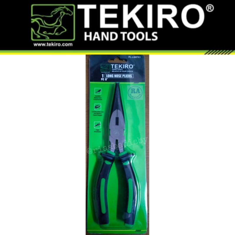 Jual TANG LANCIP 8 INCH TANG CUCUT 8 INCH LONG NOSE PLIERS TEKIRO | Shopee Indonesia