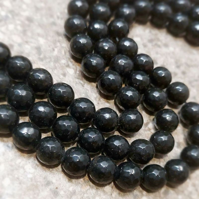 Jual black onix hitam 10mm batu alam akik bulat cutting | Shopee Indonesia