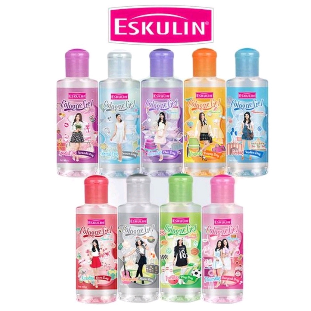Jual Eskulin Cologne Gel With Moisturizer Parfum 100ml / 50ml | Shopee ...
