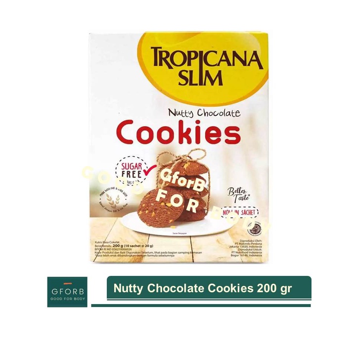 Jual Tropicana Slim Nutty Chocolate Cookies 200 gr | Shopee Indonesia