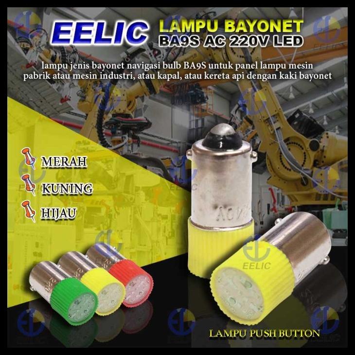 Jual Eelic Lau-Ba9S Lampu Led Bayonet Push Button Bulb Ba9S Ac220V ...