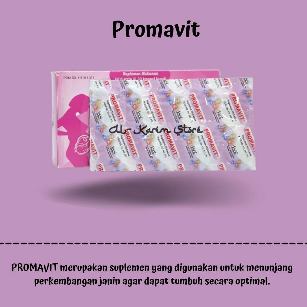 Jual PROMAVIT // Vitamin Ibu Hamil dan Menyusui // 1 Strip Isi 10 ...