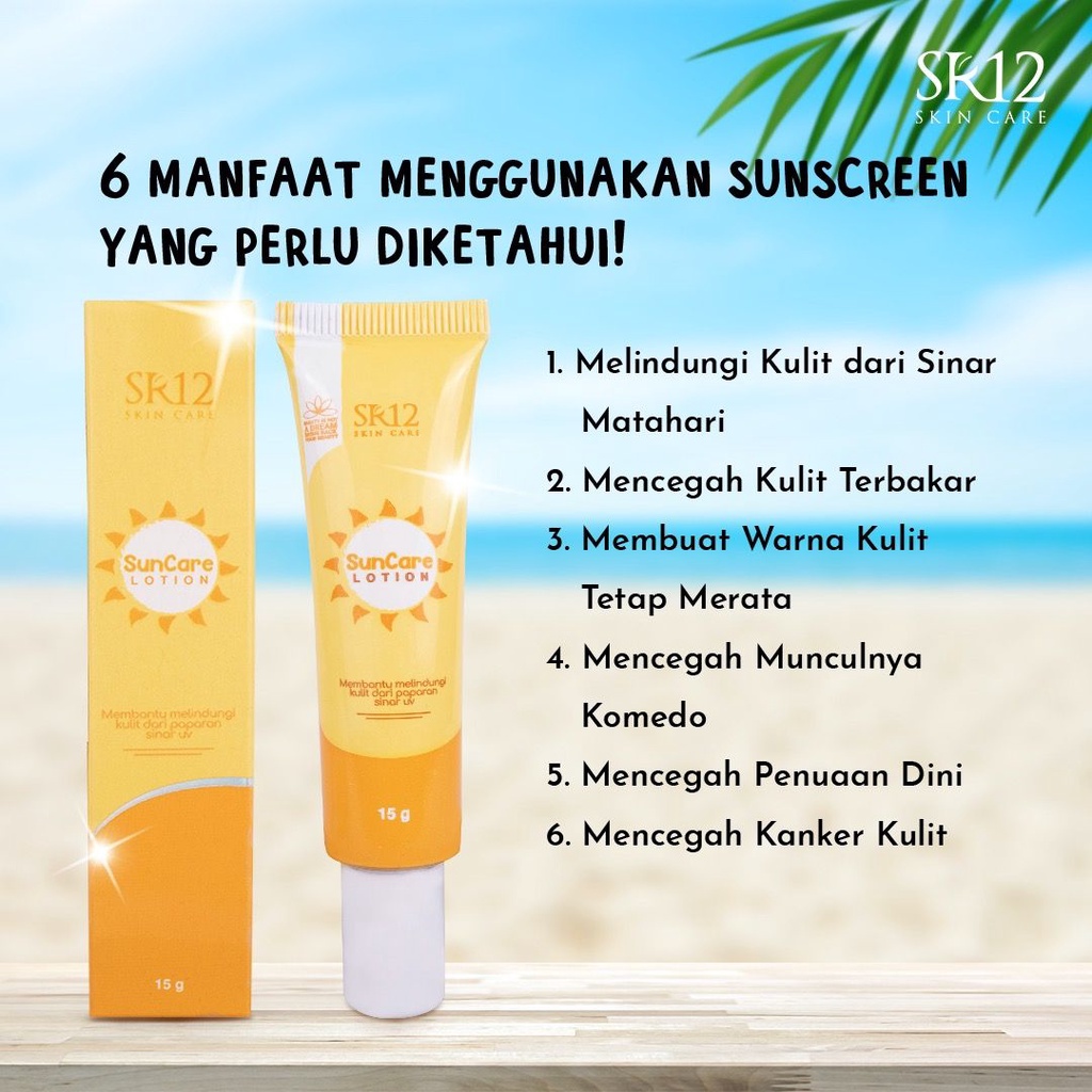 Jual SR12 Suncare Sunscreen Sunblock Mencerahkan Melindungi Wajah Dari ...