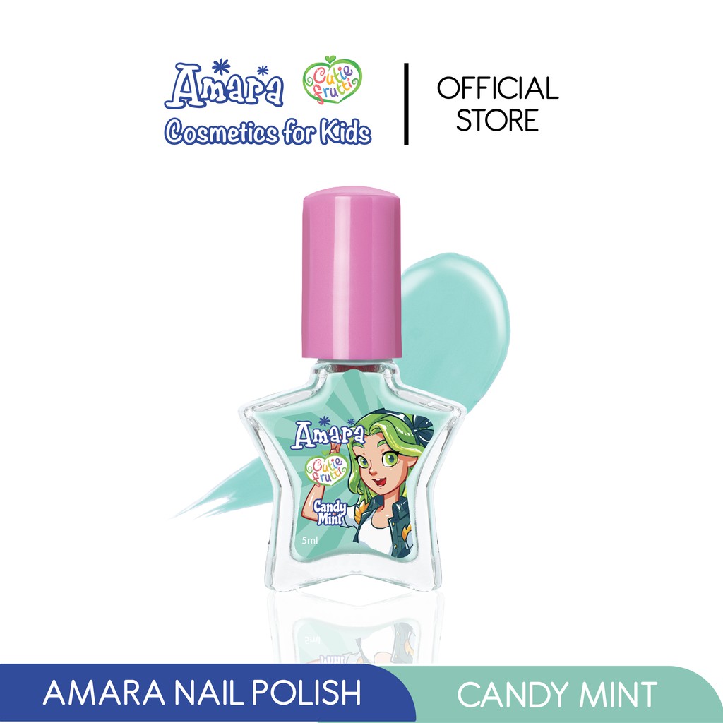 Jual Amara Nail Polish Candy Mint / Cat Kuku Anak BPOM / Kutek Peel Off ...