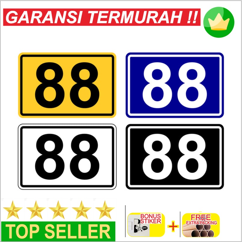 Jual Grosir Plang Sign Nomor Rumah Unik 20cm x 30cm Plat Alumunium ...
