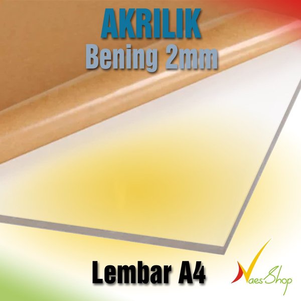 Jual Akrilik Bening tebal 2mm / acrylic / lembar A4 | Shopee Indonesia