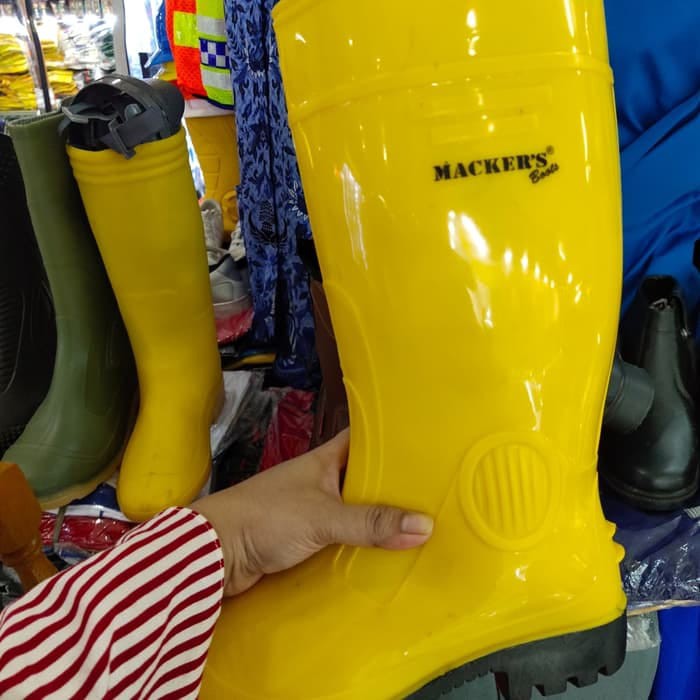 Jual BOOT SAFETY APD MACKERS (KUNING) | Shopee Indonesia