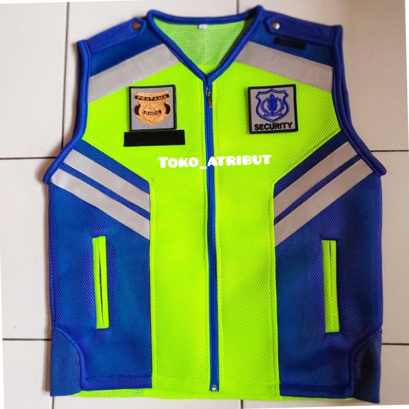 Jual Rompi security rompi satpam rompi touring double mes tebal ...