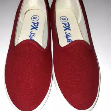 Jual Sepatu Kanvas PX Style Slip On (098) / Flat Women Shoes / Sepatu ...