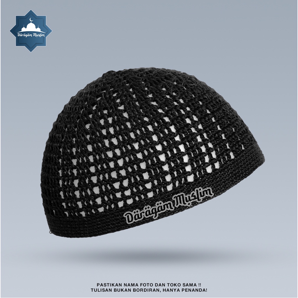 Jual Peci Rajut - Motif Ariffin - Peci Rajut Tangan | Shopee Indonesia