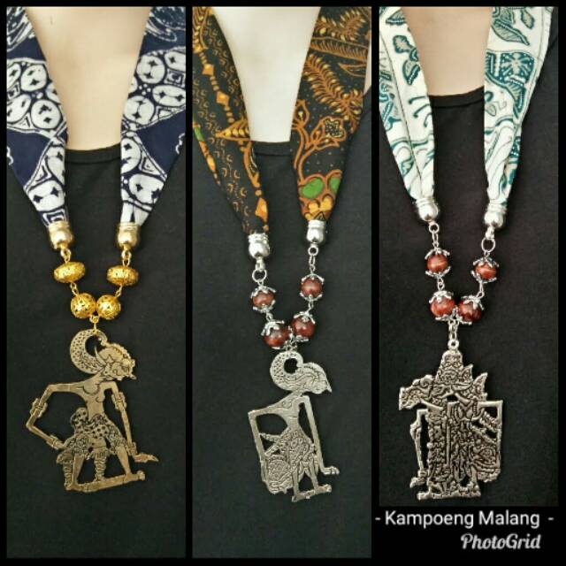 Jual Kalung Etnik / Kalung Wayang / Kalung Batik | Shopee Indonesia