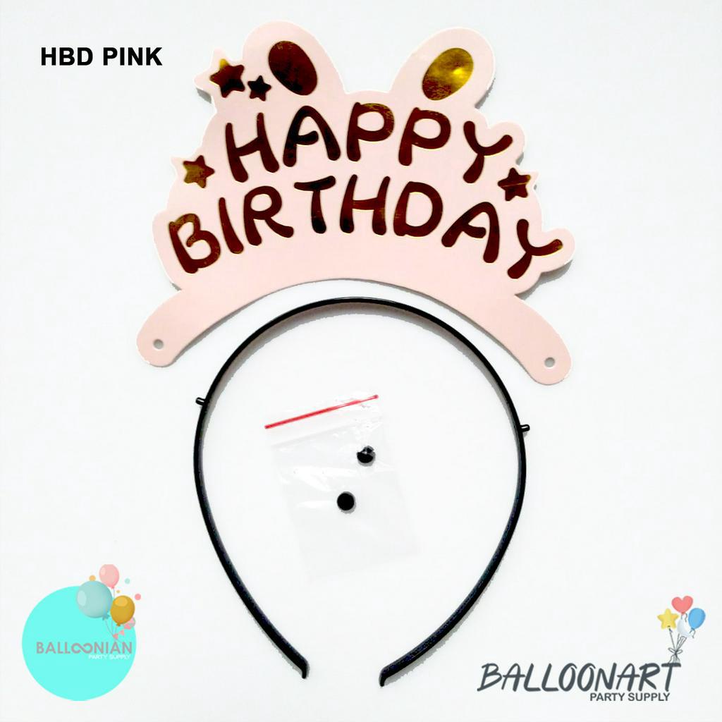 Jual Bando Kertas Ulang Tahun/Headband Paper Birthday/Bando Minnie ...