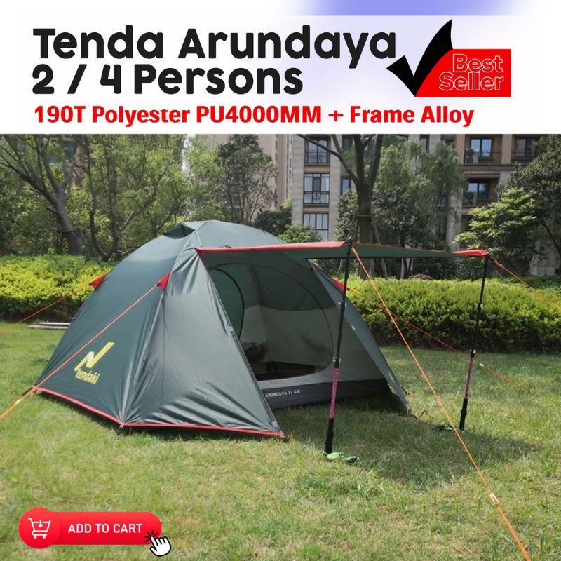 Jual Tenda Camping Tendaki Arundaya 4+ Air | Tenda Dome 4 orang Frame ...