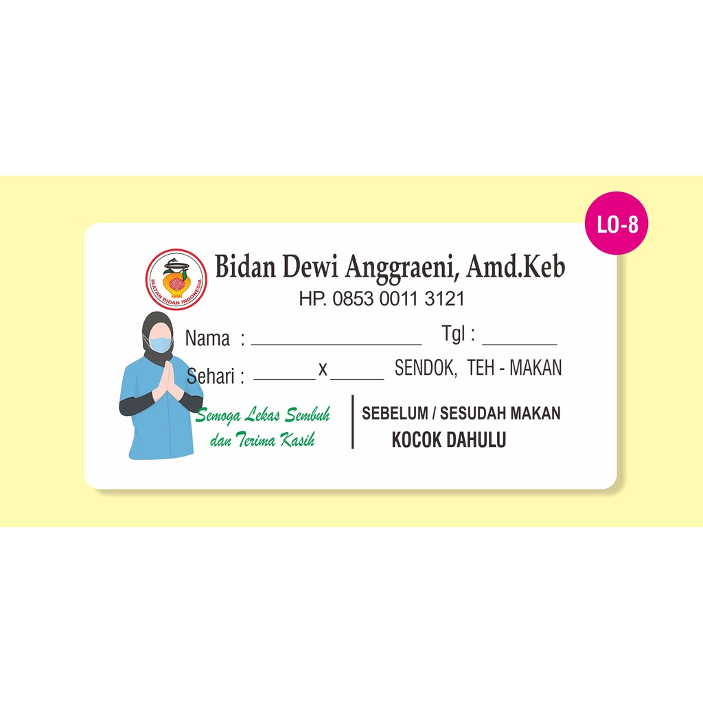 Jual LABEL STIKER OBAT SYRUP / LABEL OBAT / LABEL STIKER OBAT SIRUP ...