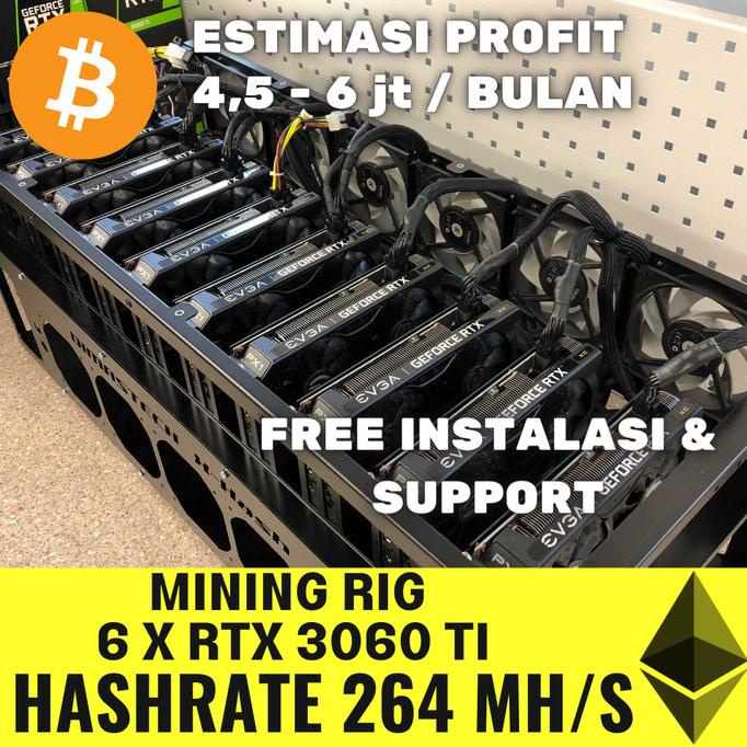 Jual Mining Rig Crypto 6 Gpu Rtx 3060 Ti Siap Pakai | Shopee Indonesia